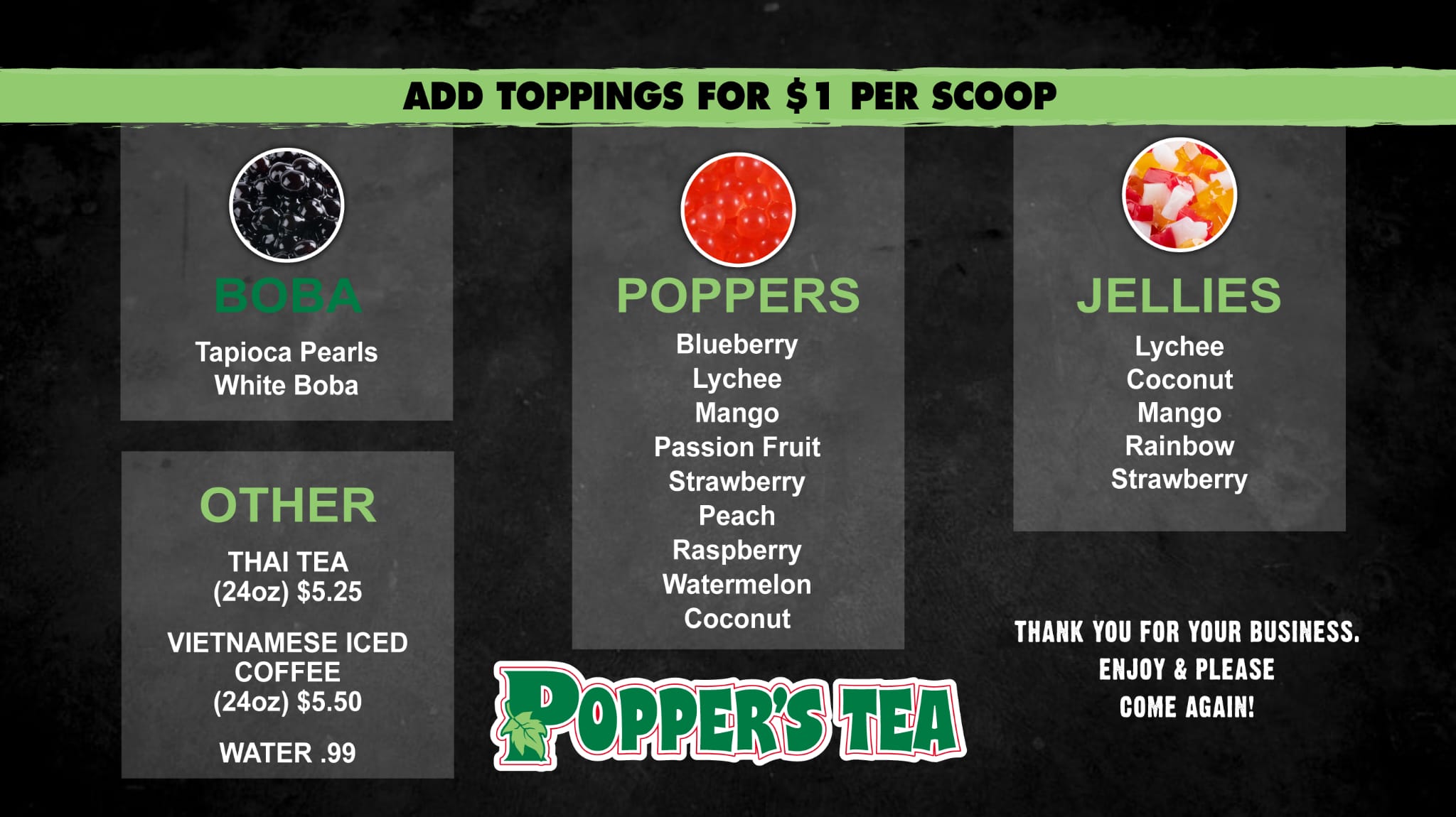 Popper's Tea - Flavor of the world